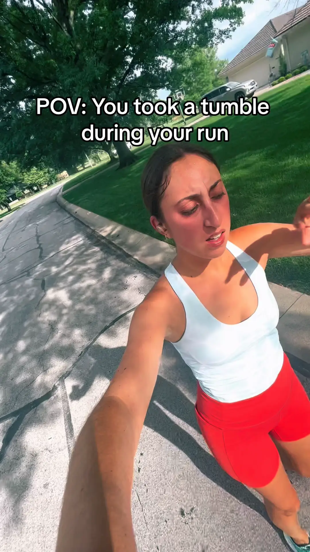 I fell while running | Video published by Noelle Cheney | Lemon8