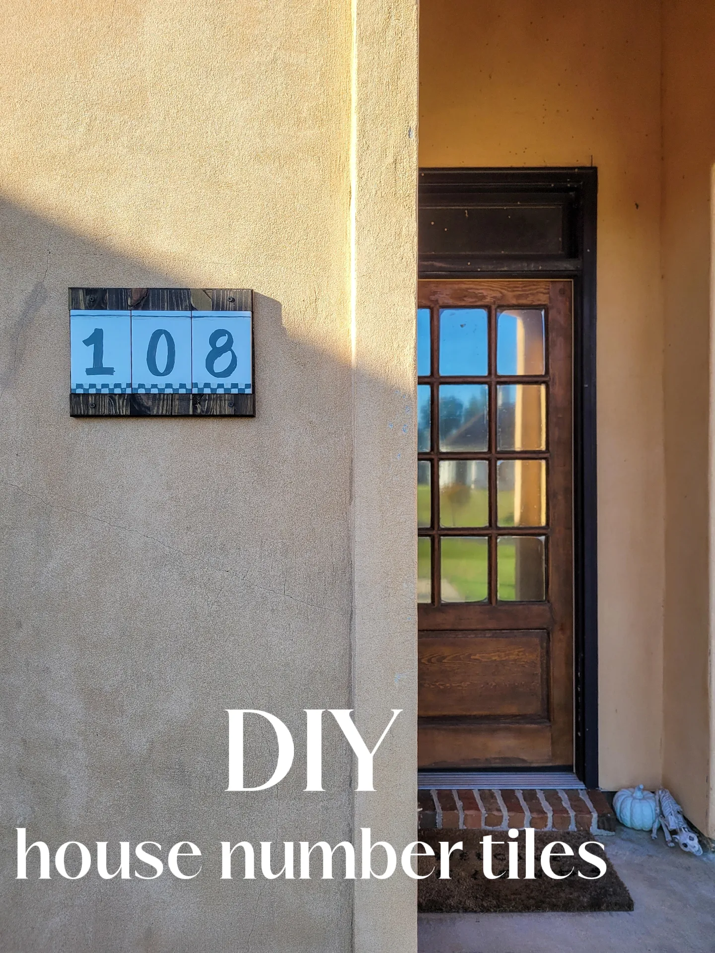 DIY house number tiles | Gallery posted by caillou_home | Lemon8
