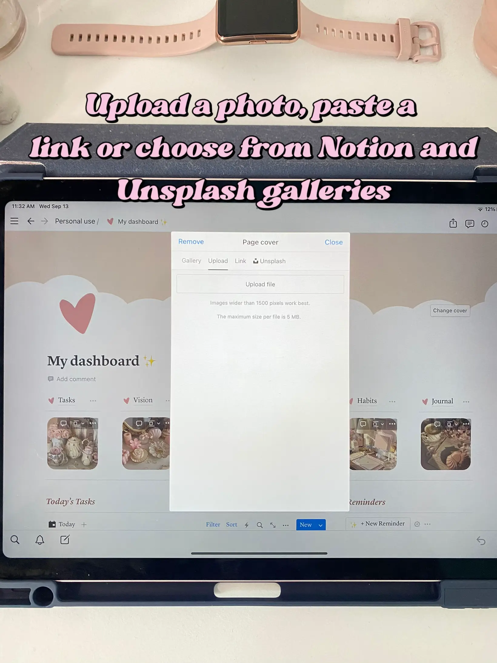 Notion basics: how to add cover photos 📸 | Gallery posted by Reem | Lemon8