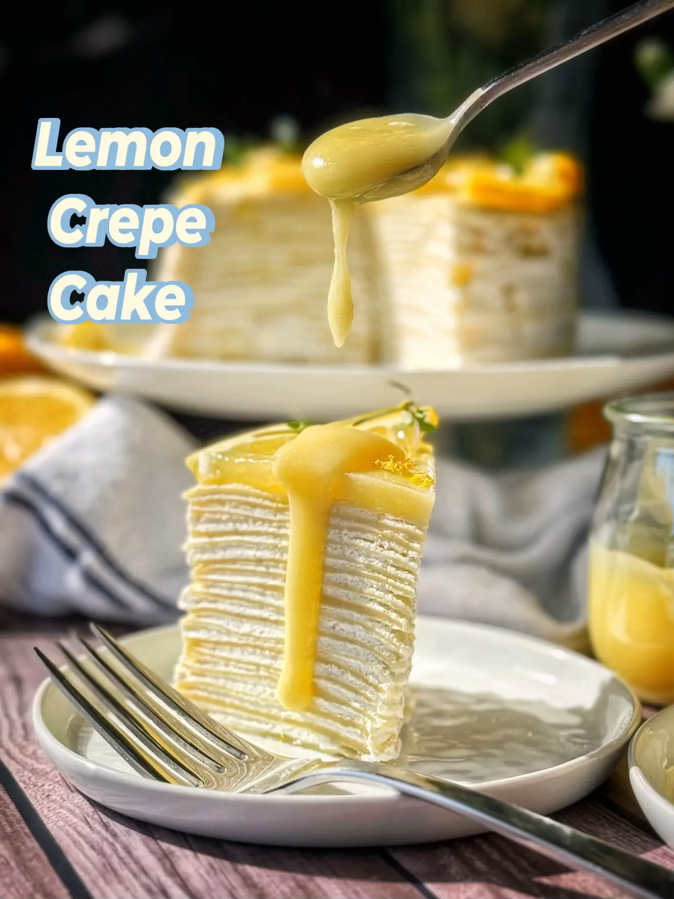 Recipe | 🍋Lemon Crepe Cake💛 | Video published by Anki | Lemon8