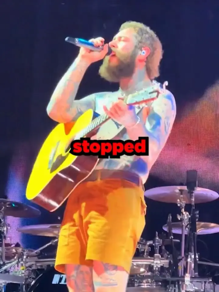 Post Malone Fan Jumps On Stage | Video published by SOUNDCTRL | Lemon8