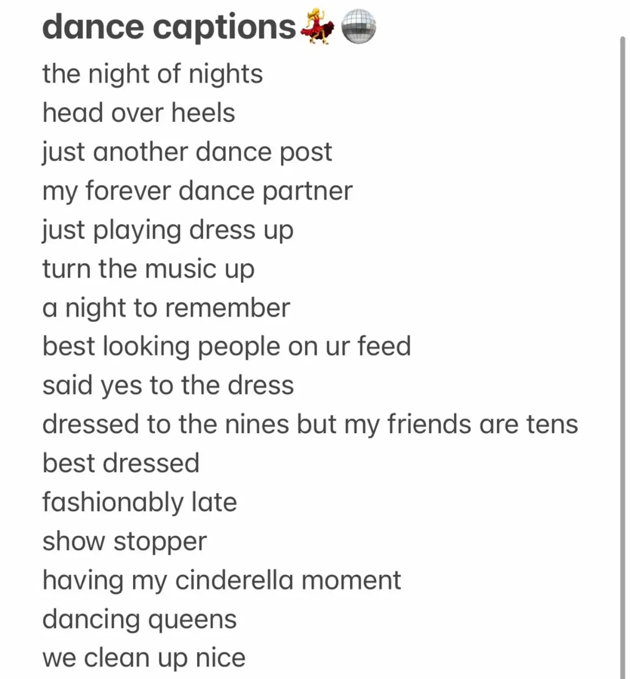 DANCING CAPTIONS Gallery Posted By LexiTamburrelli Lemon8