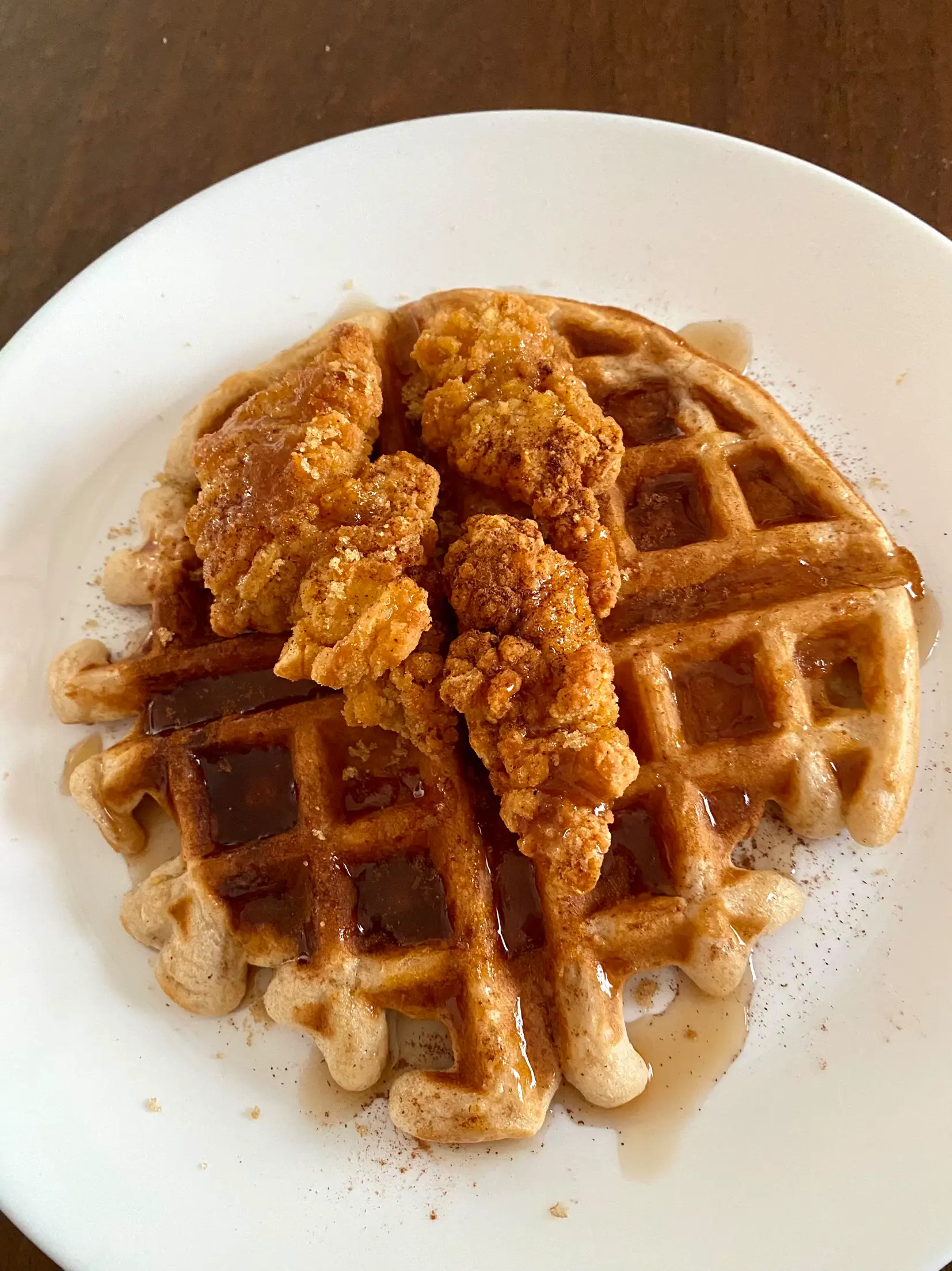 Chicken & Waffle - Brown Sugar Cinnamon Waffle | Gallery posted by Piagetnicole_ | Lemon8
