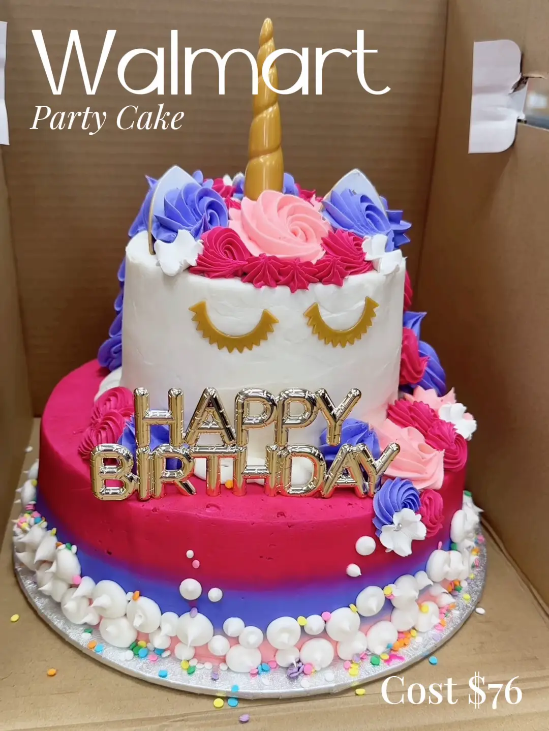 Walmart Bakery’s Party Cake did not disappoint 👌🏼 | Video published by ...