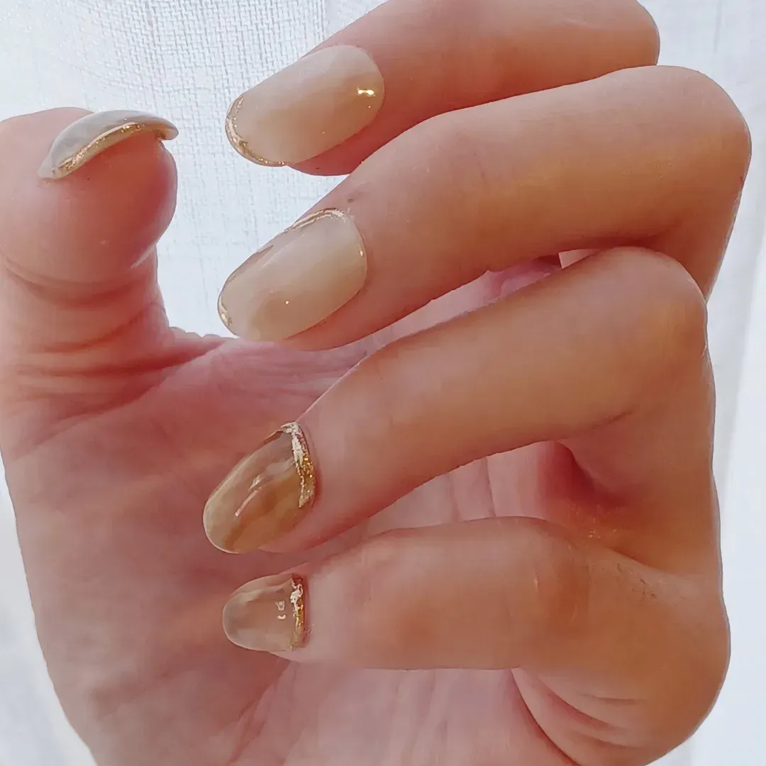 Excellent compatibility with gold accessories | Gallery posted by emiru-nail | Lemon8