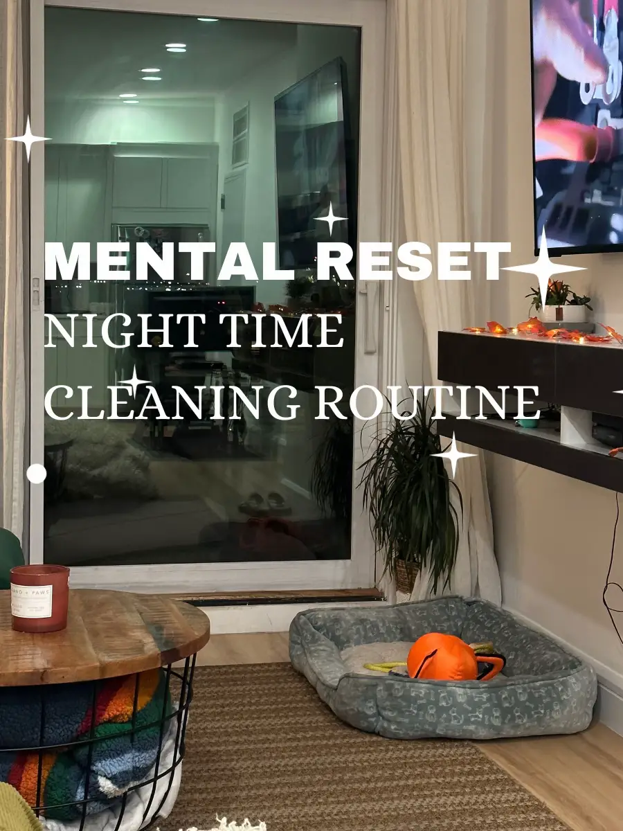 Mental Reset - Night Time Cleaning | Video published by Aleksandramaria | Lemon8