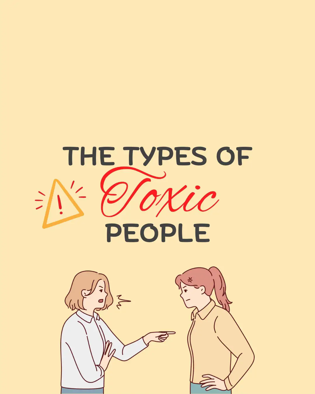 Types of Toxic People ⚠️🚫🙅🏻‍♀️ | Gallery posted by kat ️‍🔥 | Lemon8