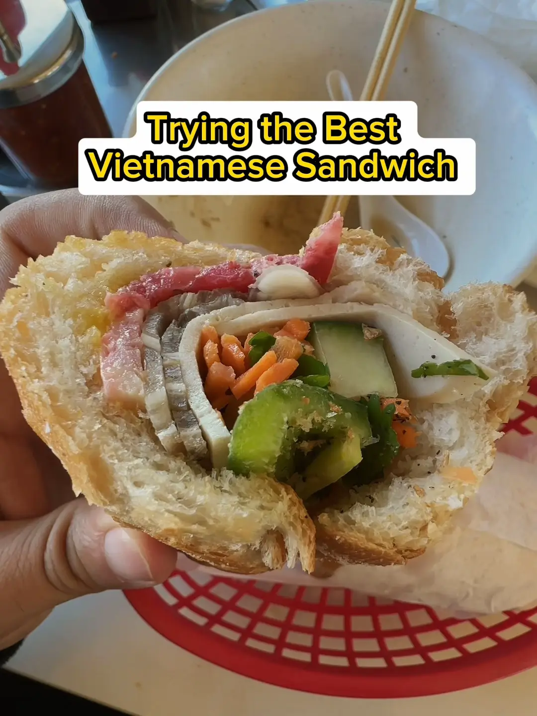 Trying the best vietnamese Sandwich | Video published by ...