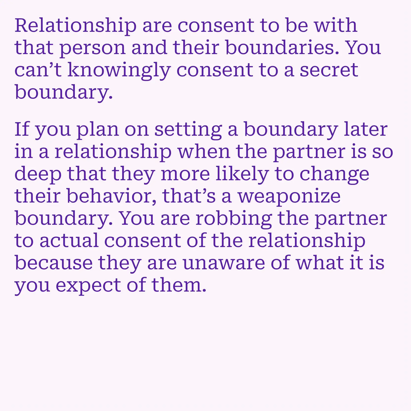 Boundaries in relationships are about consent | Gallery posted by T. St ...