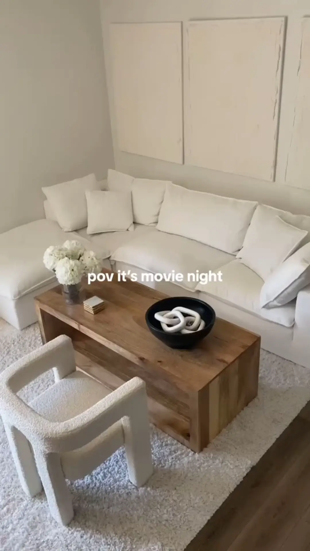 Movie night on my dupe cloud couch | Video published by HouseofJones | Lemon8