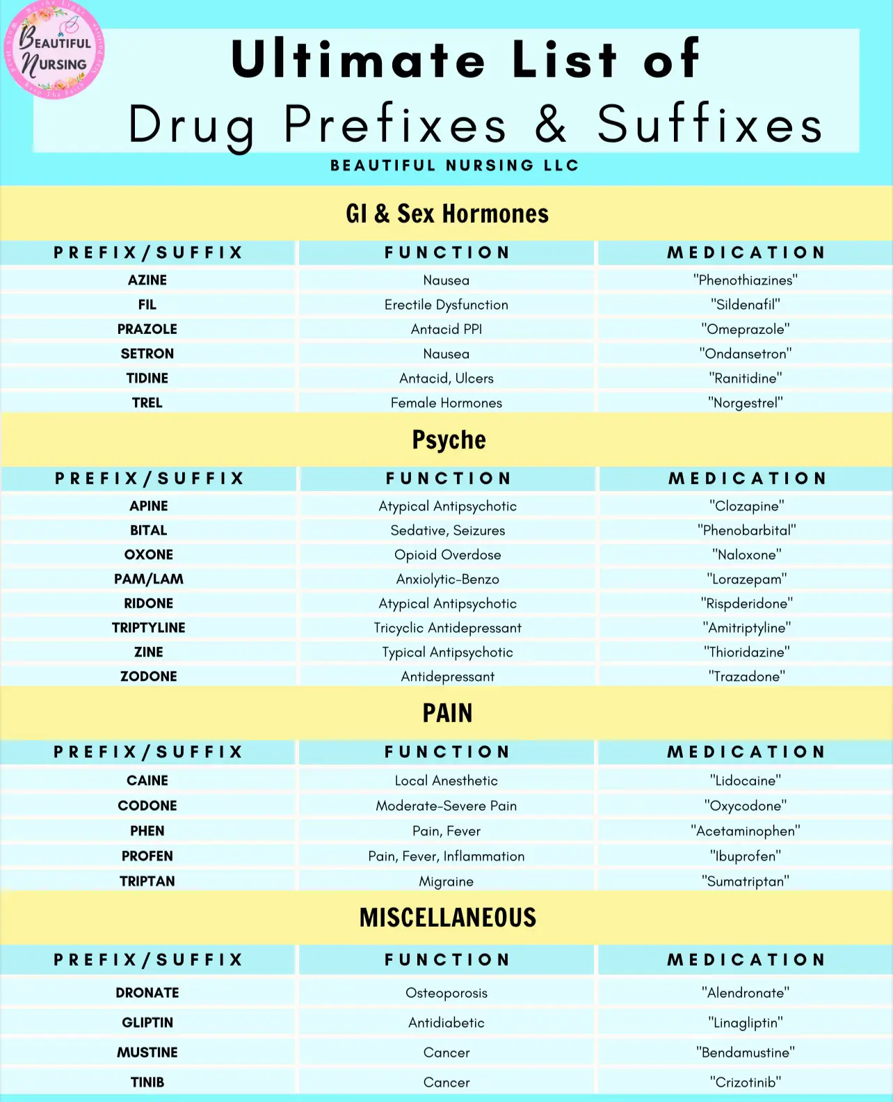 Pharmacy School Cheat Sheet - Lemon8 Search