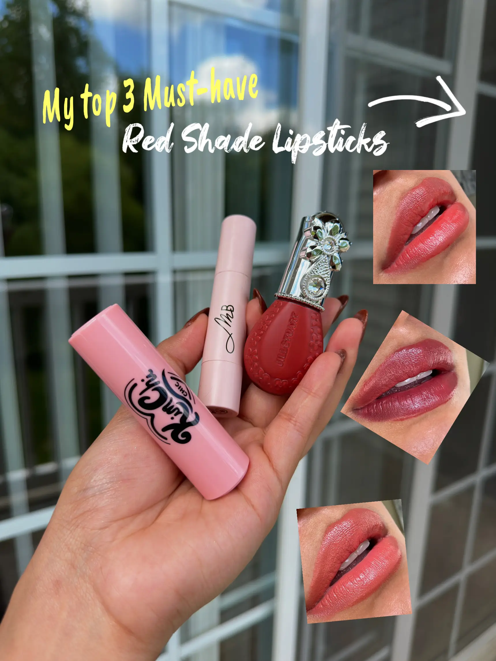 My top 3 Must-have Red Shade Lipsticks: Swatches💄 | Gallery posted by ...