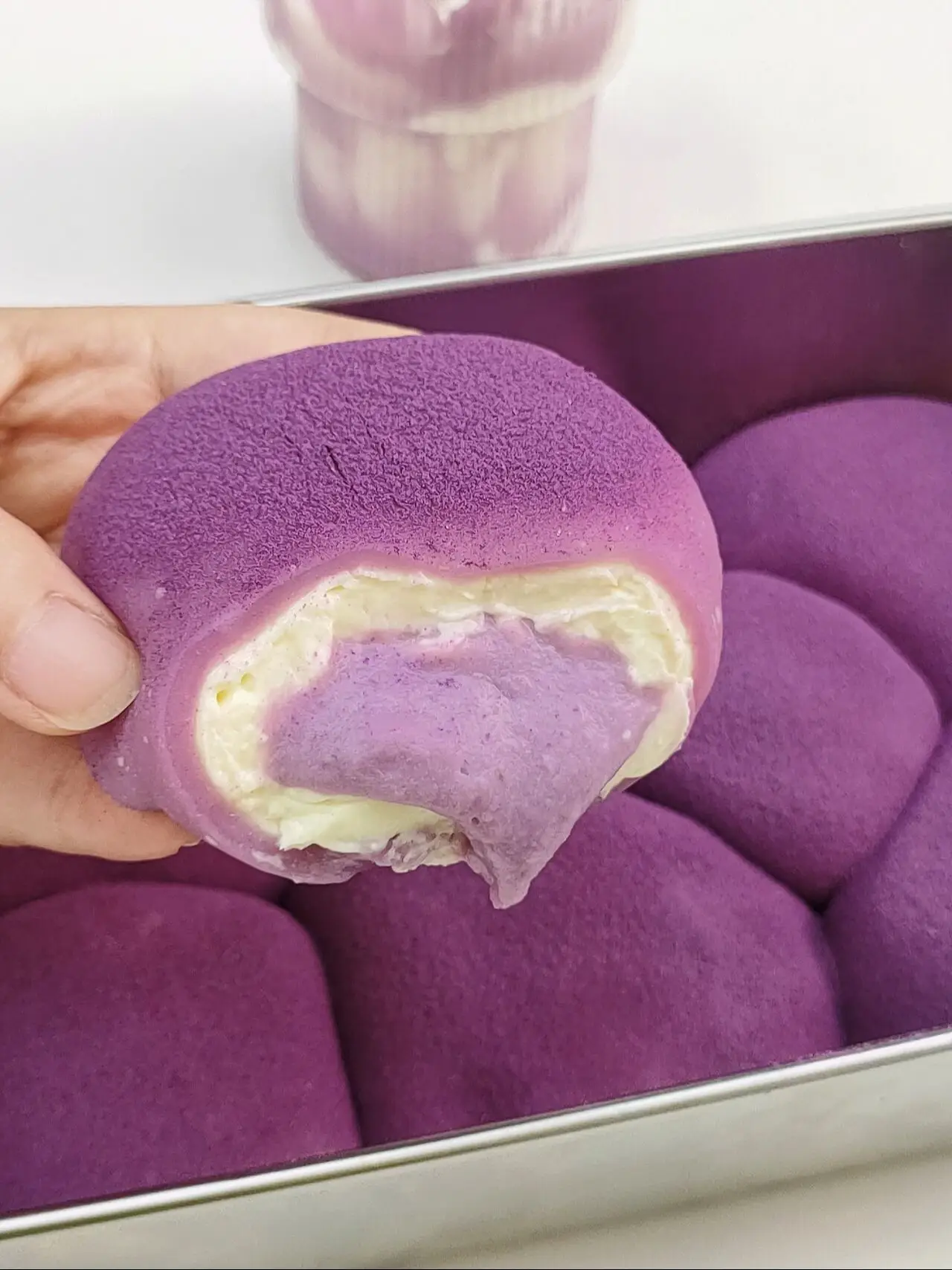 Purple Popping Taro Pudding Sticky Rice Cake ️ ️ | Gallery posted by ...