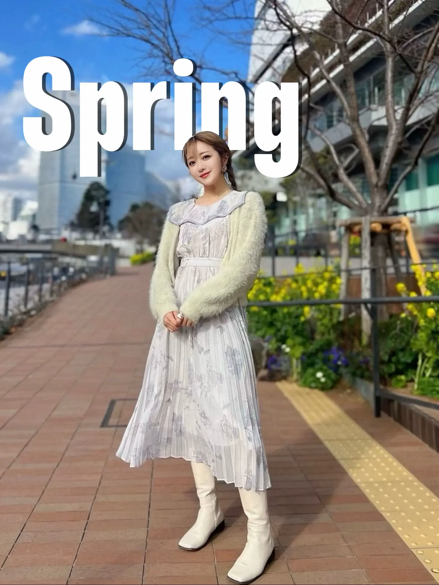 【春コーデ🌷】一枚できまる花柄ワンピ💐 | ayanon♡が投稿したフォトブック | Lemon8