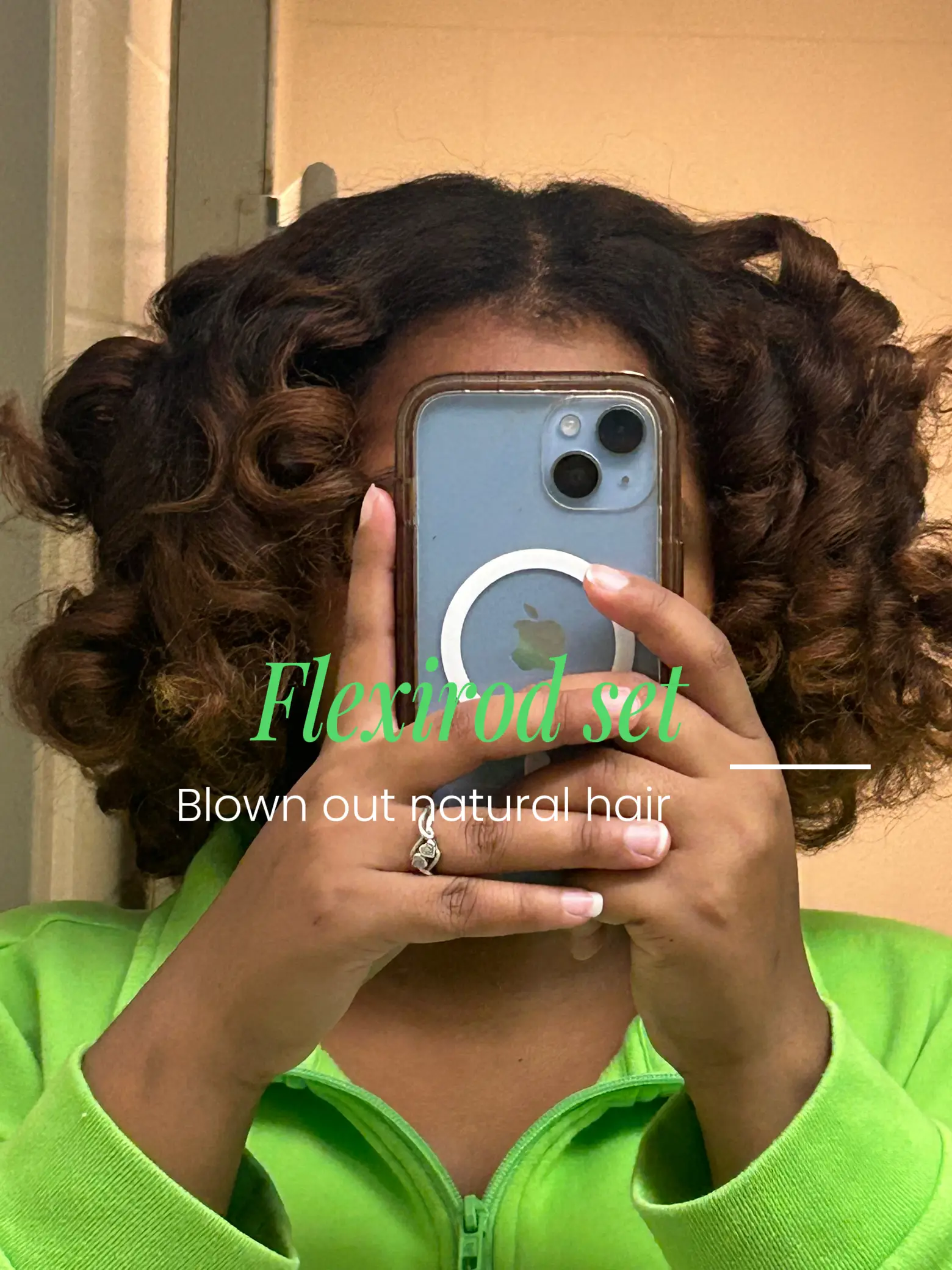 Flexirod set on natural hair | Gallery posted by Arrionna Neal | Lemon8