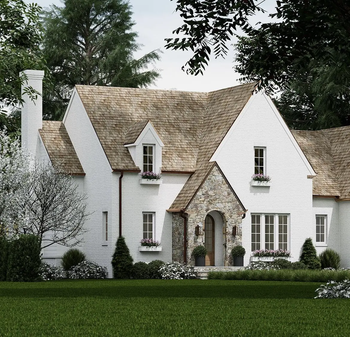 English Cottage House Plan | Gallery posted by plankandpillow | Lemon8