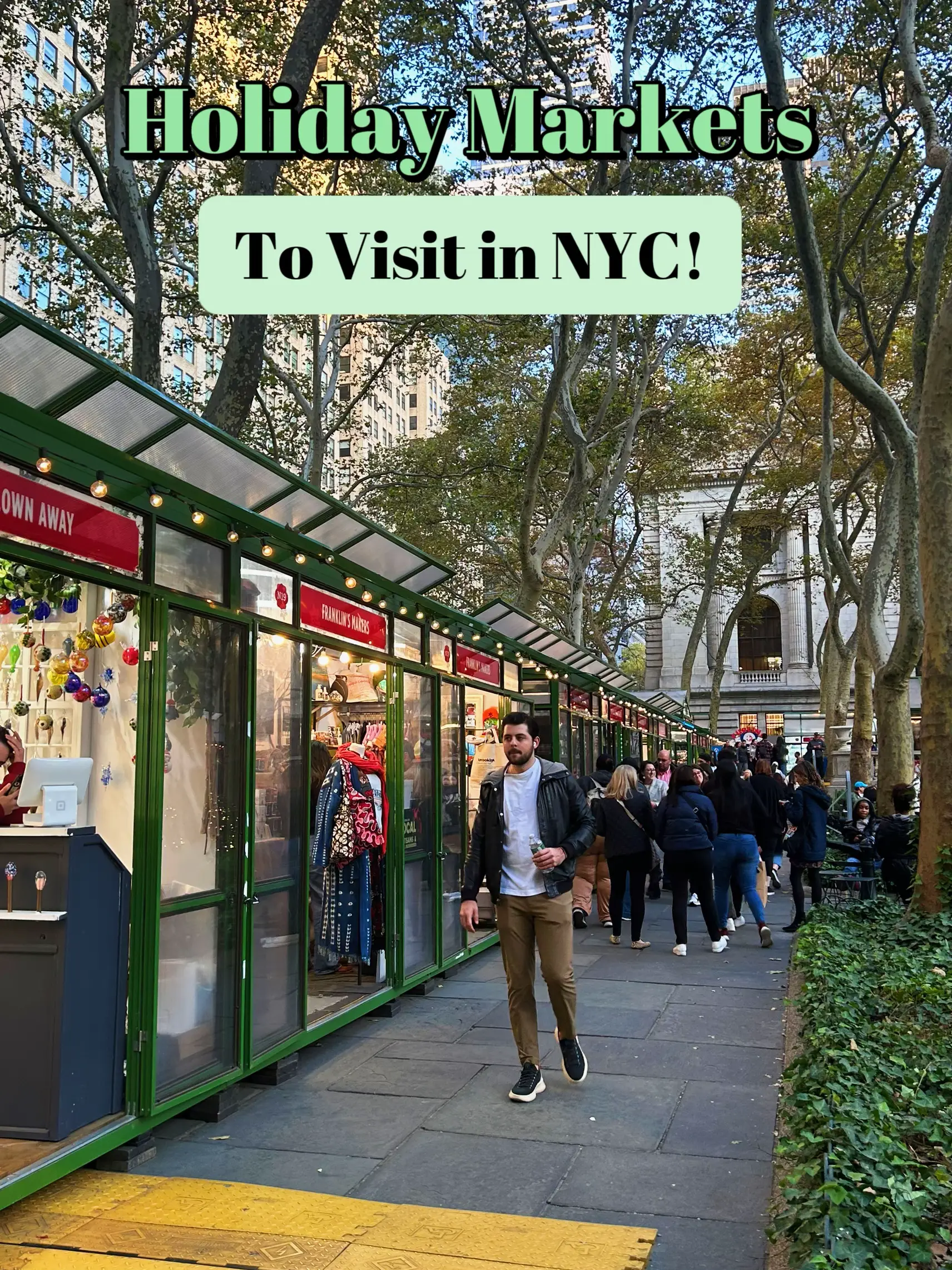 Holiday Markets OPEN now in NYC! | Gallery posted by TravelwithAda | Lemon8