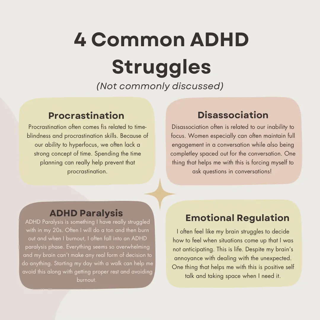 ADHD Struggles that aren’t talked about as much 🧠 | Gallery posted by ...