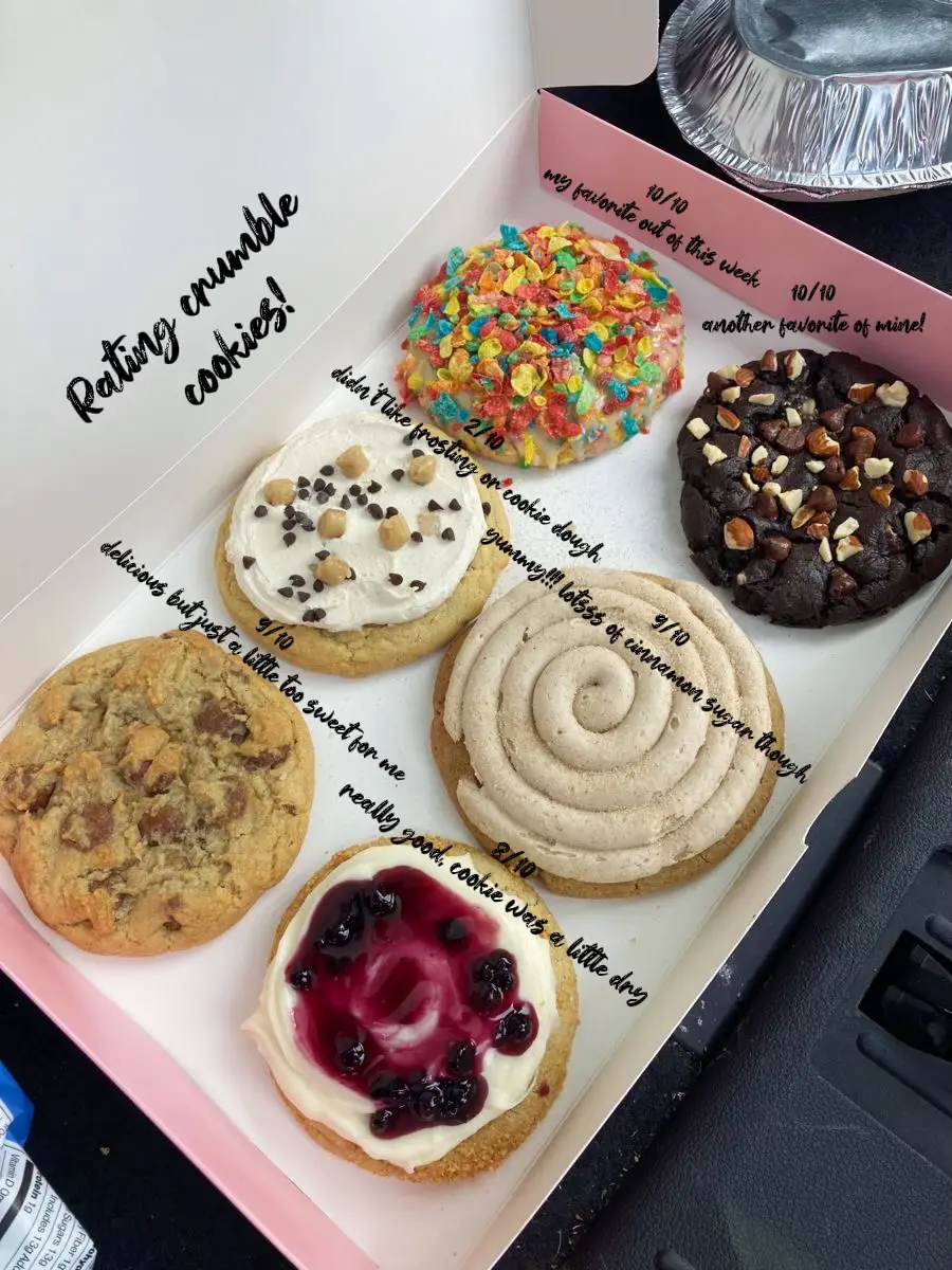 Rating crumble cookies! | Gallery posted by olivia🌷 | Lemon8