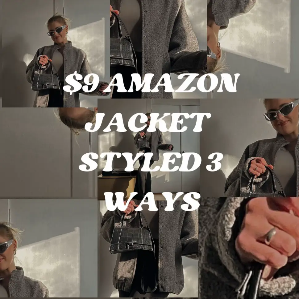 $9 Amazon jacket -> 3 looks 🖤 | Gallery posted by ericavinger | Lemon8