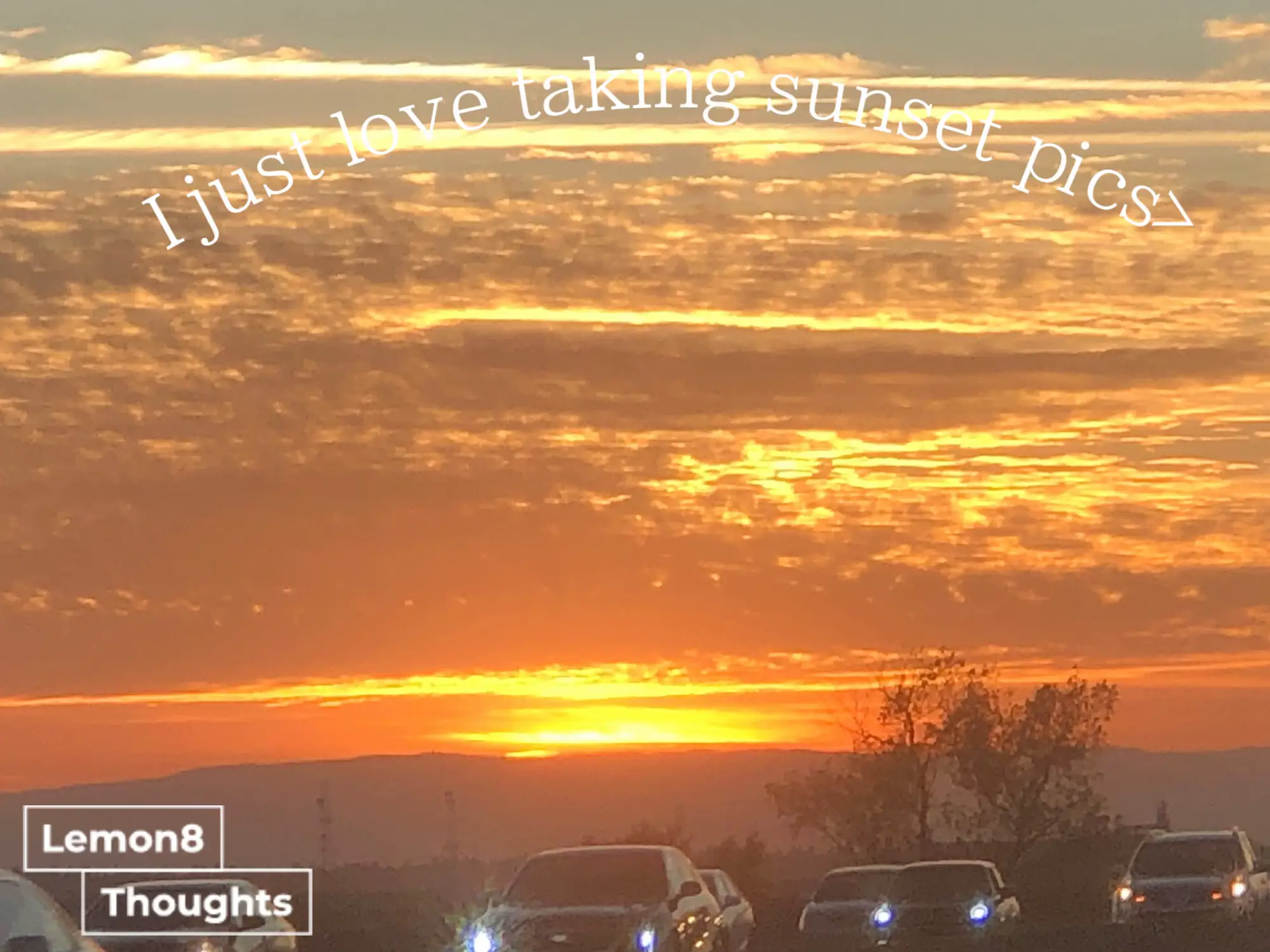 I just love taking sunset pics> | Gallery posted by Girlypop🍭 | Lemon8