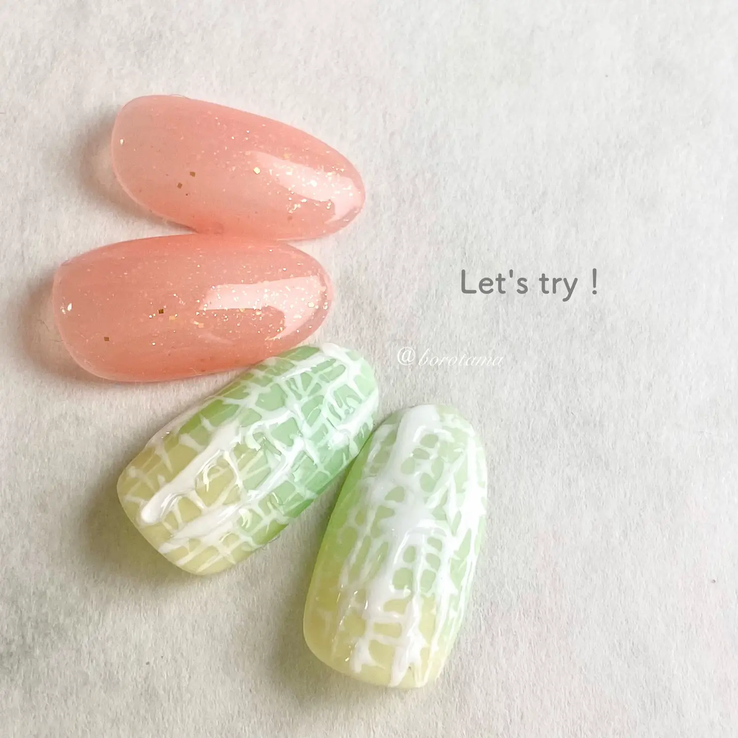 🍈Make only candy! Melon nail 【 How to 】🍈 | Gallery posted by borotama | Lemon8