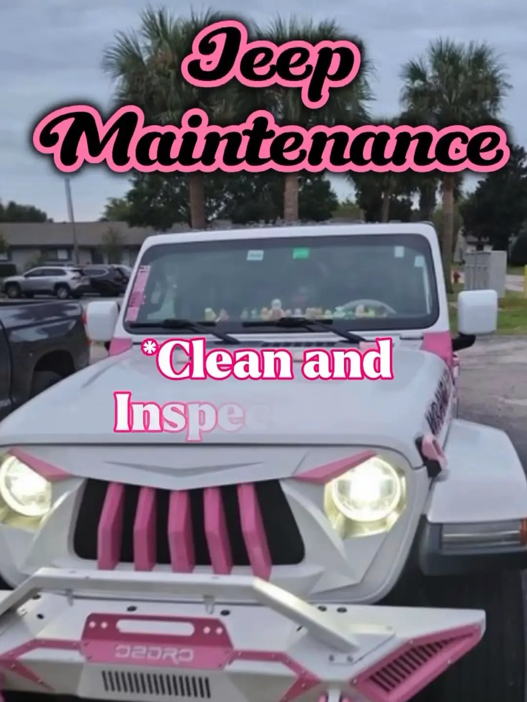 Jeep Maintenance 🤍💗🛠️🌸 | Video published by Designn Deluxe | Lemon8