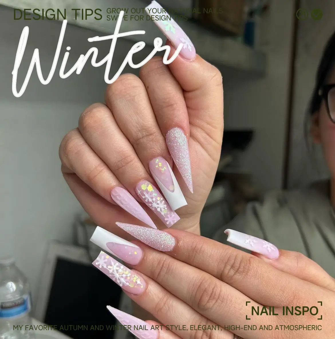 pink Christmas nail inspo | Gallery posted by jassss 🎀💕 | Lemon8