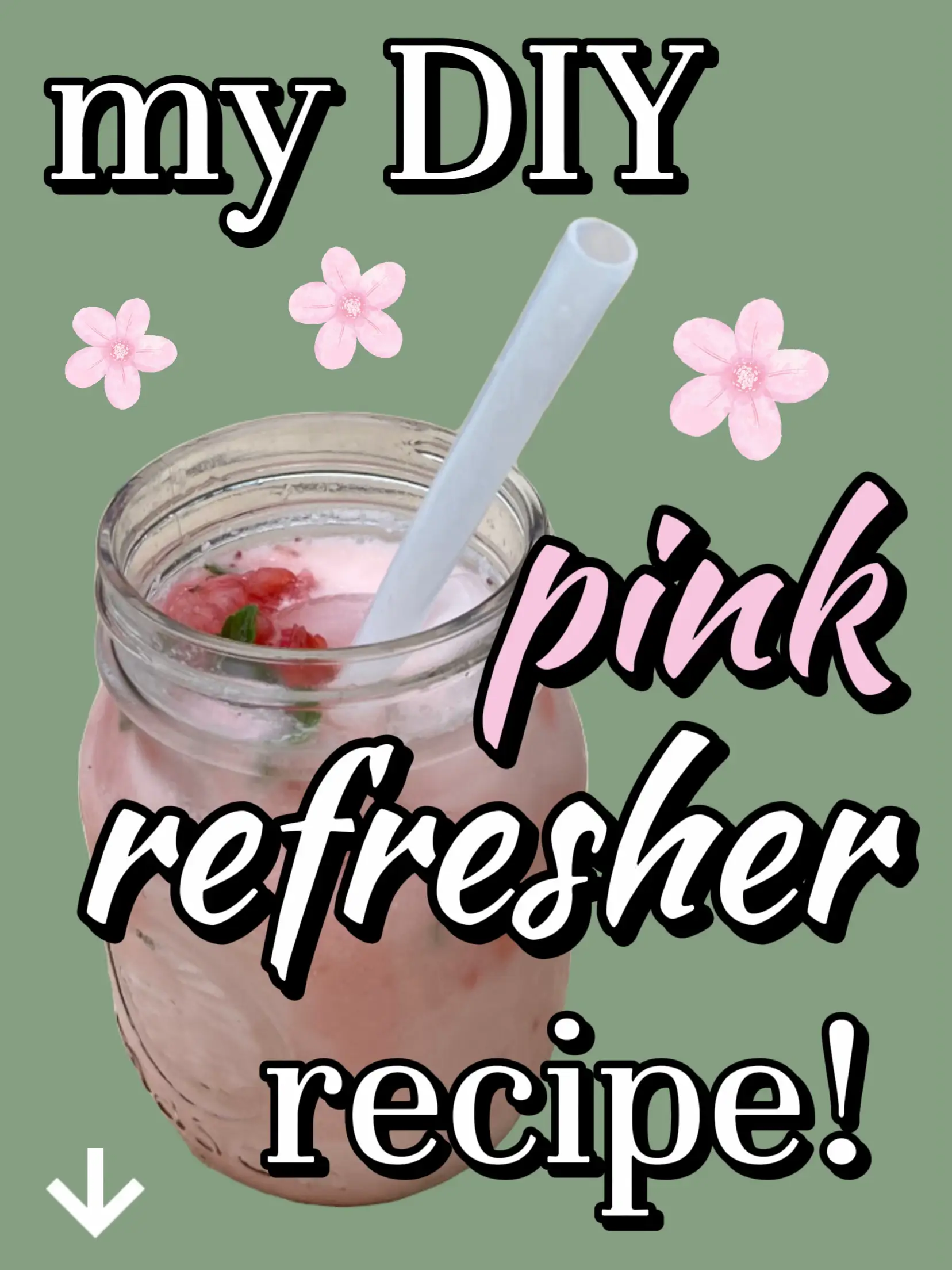 my diy pink refresher recipe 🌸 | Gallery posted by Savannah Morris | Lemon8