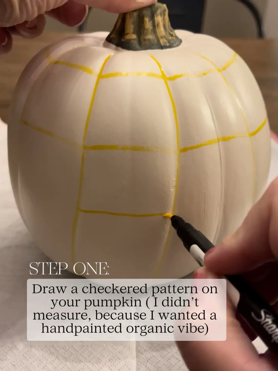 DIY Checkered Pumpkin! 🏁 | แกลเลอรีที่โพสต์โดย thewassonway | Lemon8