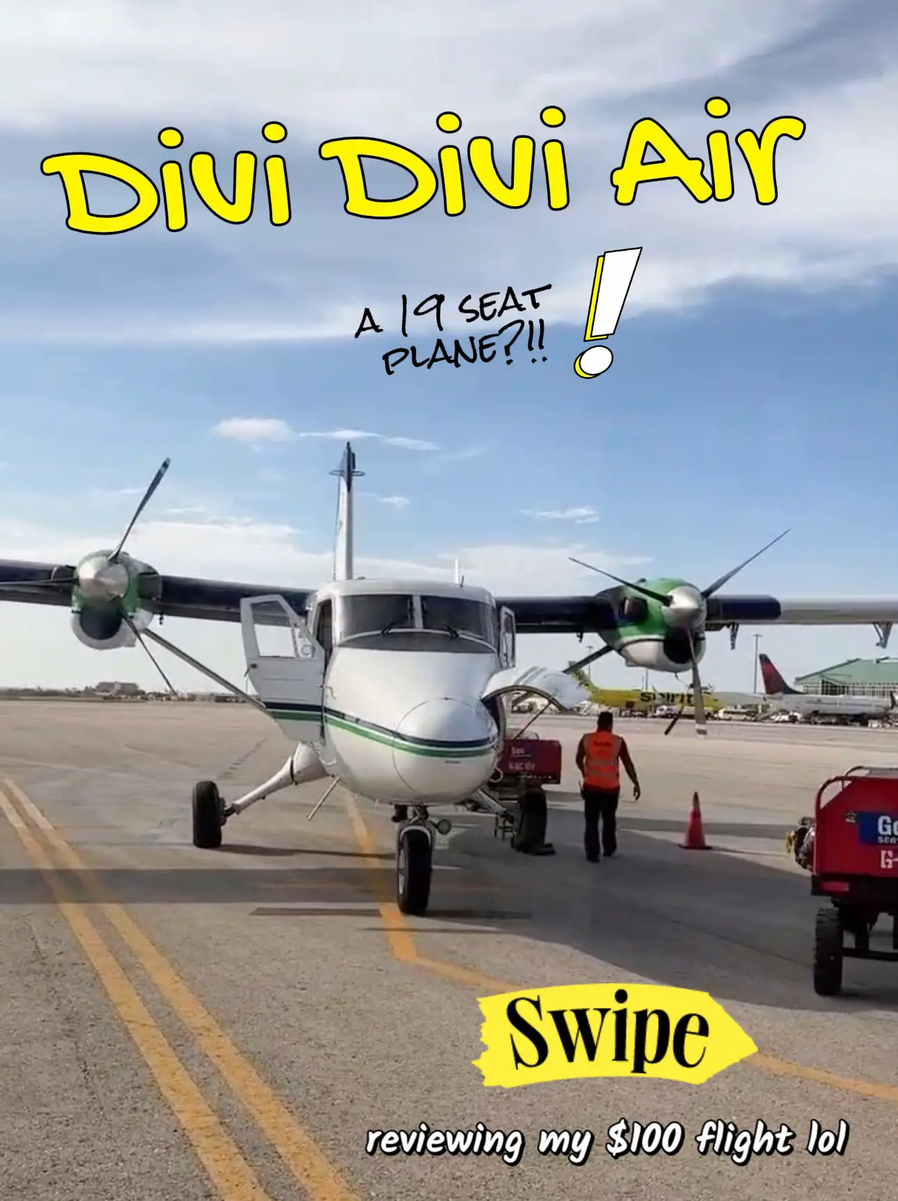 reviewing my 19 seat tiny plane ride lmao 🤣 😅 | แกลเลอรีที่โพสต์โดย ...