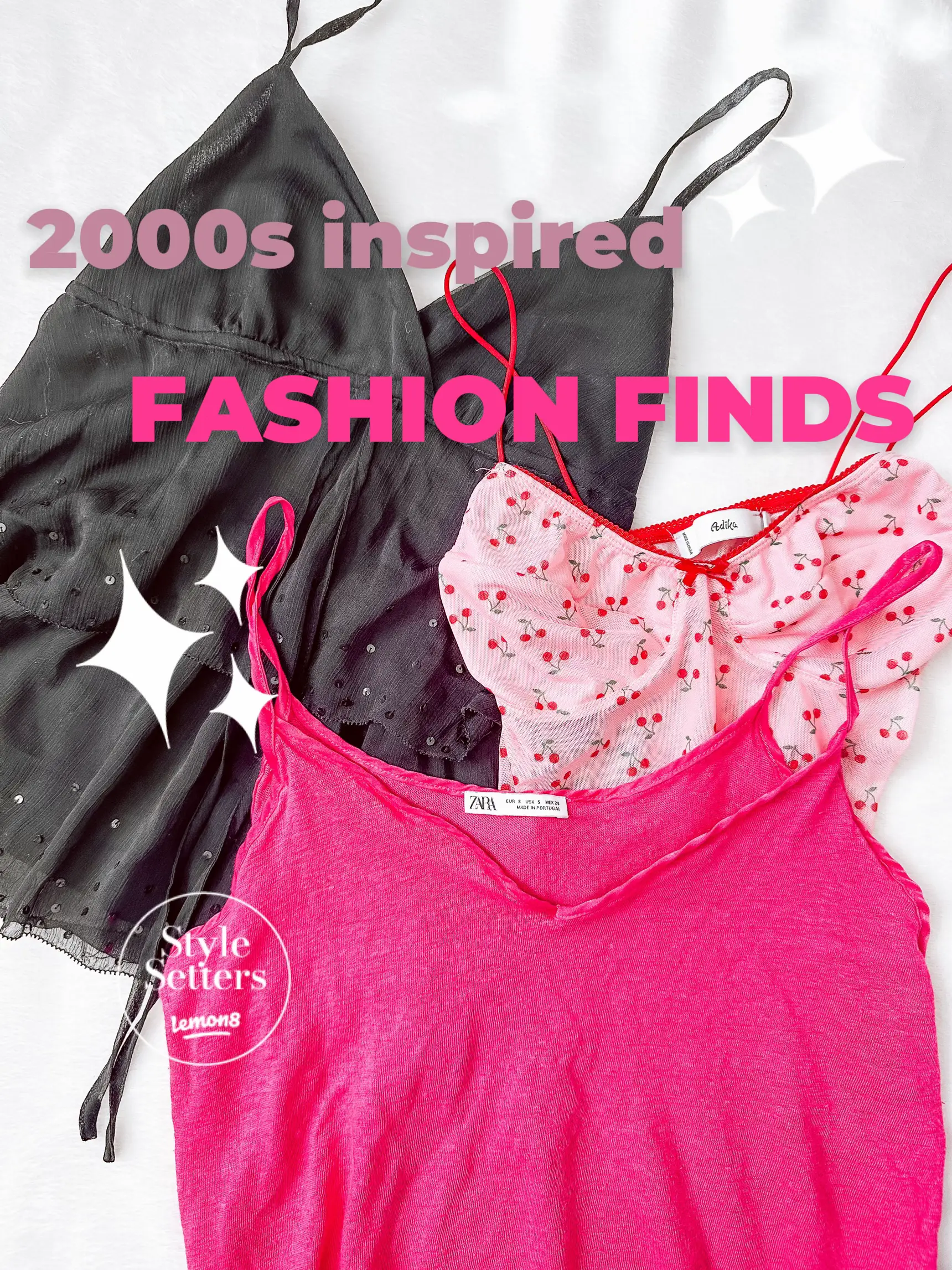 DAINTY Y2K STYLE TANKS 🍓🌸🖤 | แกลเลอรีที่โพสต์โดย betterworld | Lemon8