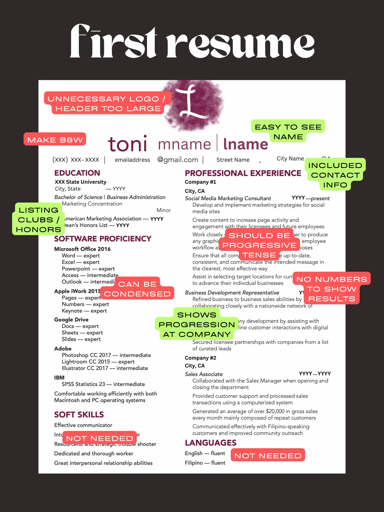 Comparing my first vs. current resume 📄 | Gallery posted by ...