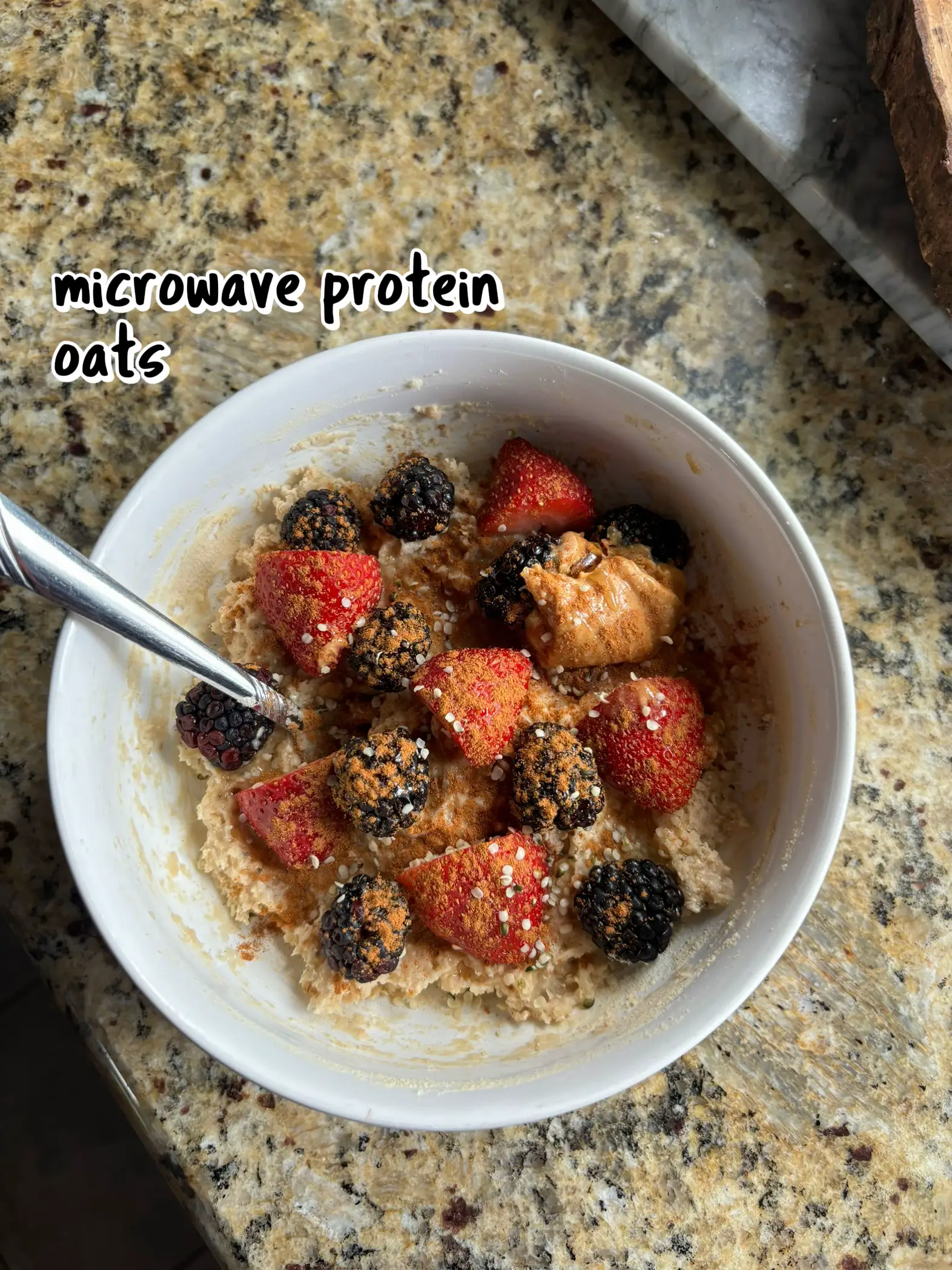 microwave protein oats | Galeri diposting oleh jessbartlett | Lemon8