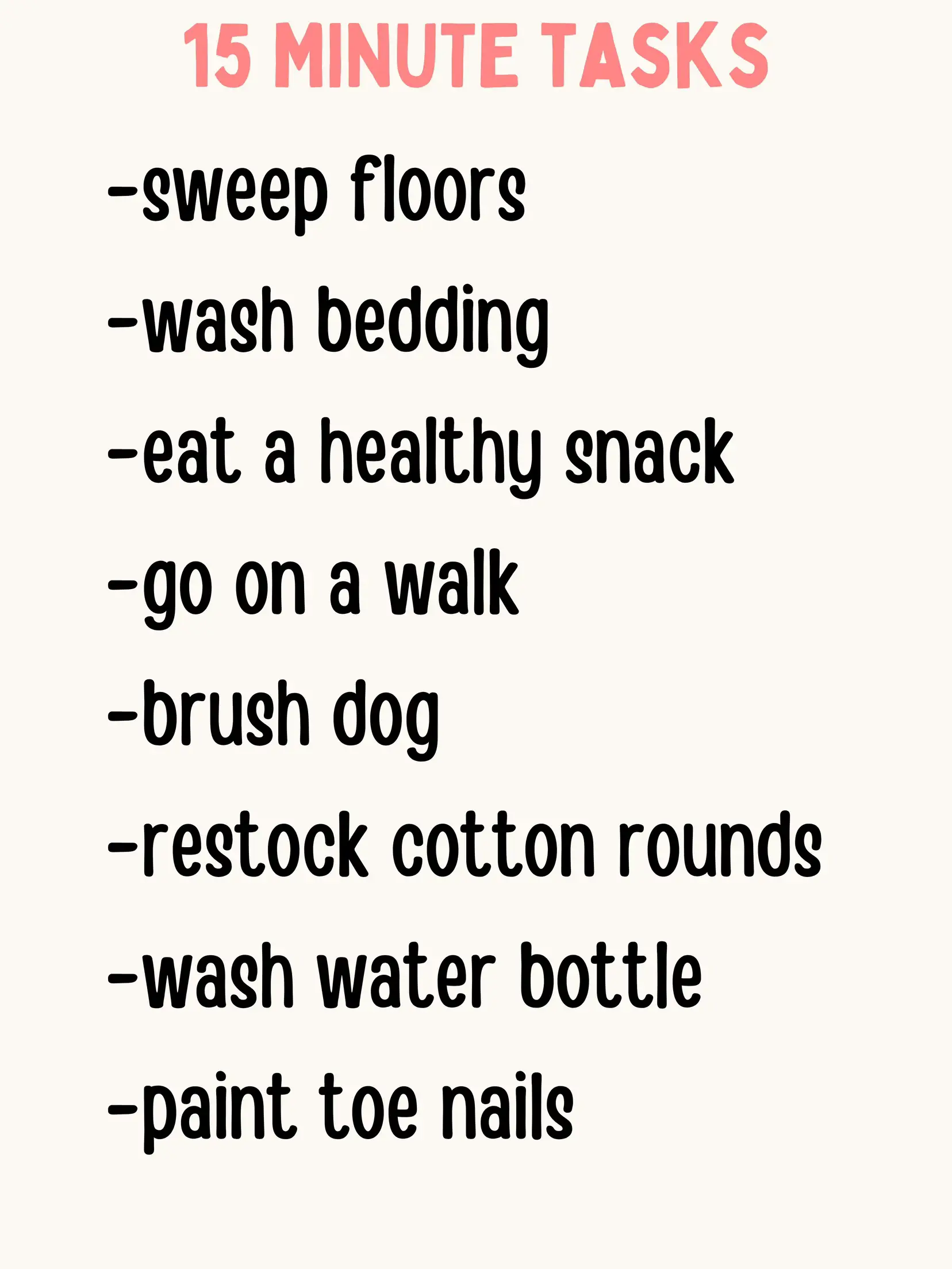 15 minute Tasks to make you feel more productive 🫶 | Gallery posted by ...