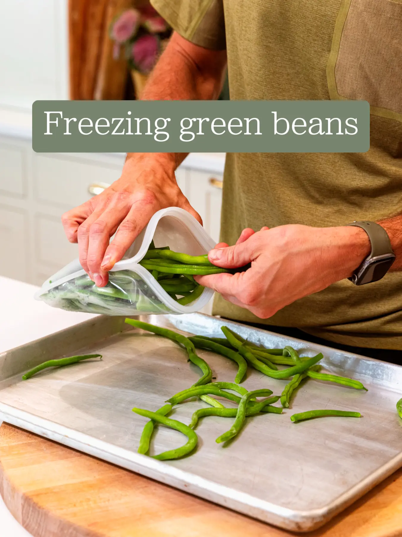 Freezing green beans | Video published by wyseguide | Lemon8