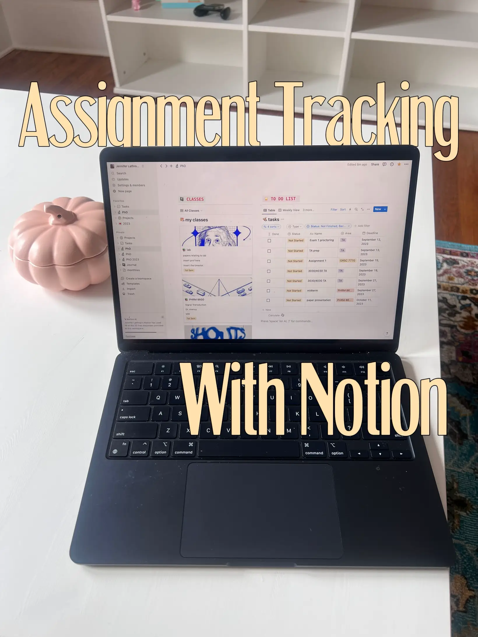 How I track my assignments with Notion | Gallery posted by jennologist ...