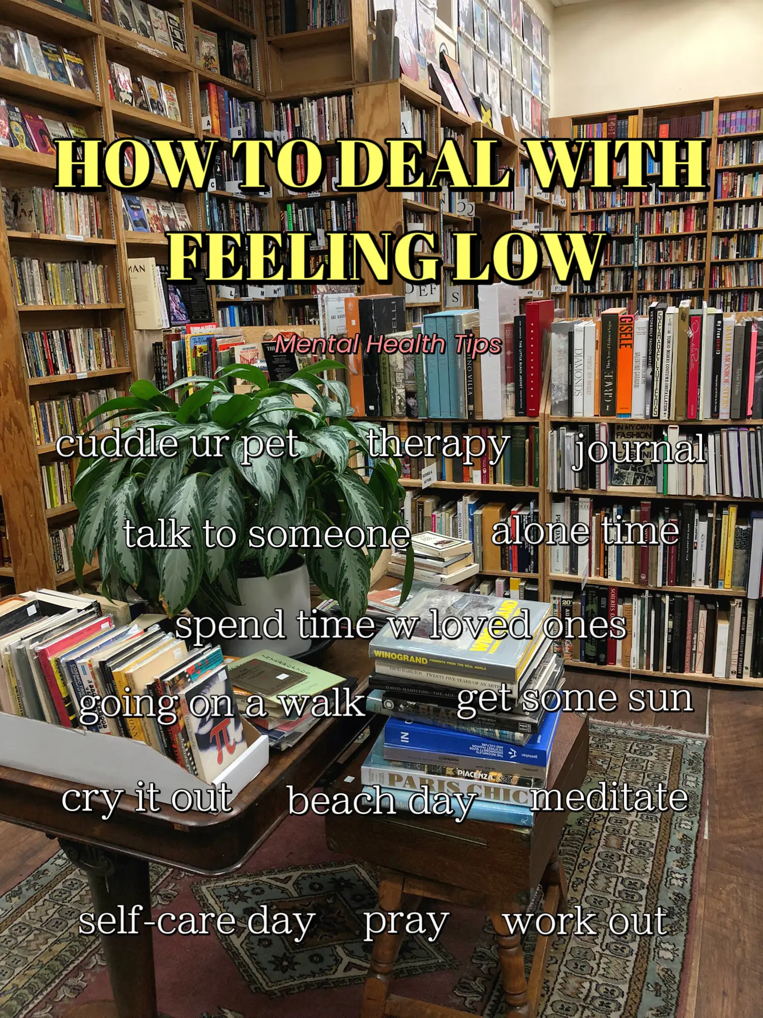 Things to do when you’re feeling low 🤍 | Gallery posted by joannayounes ...