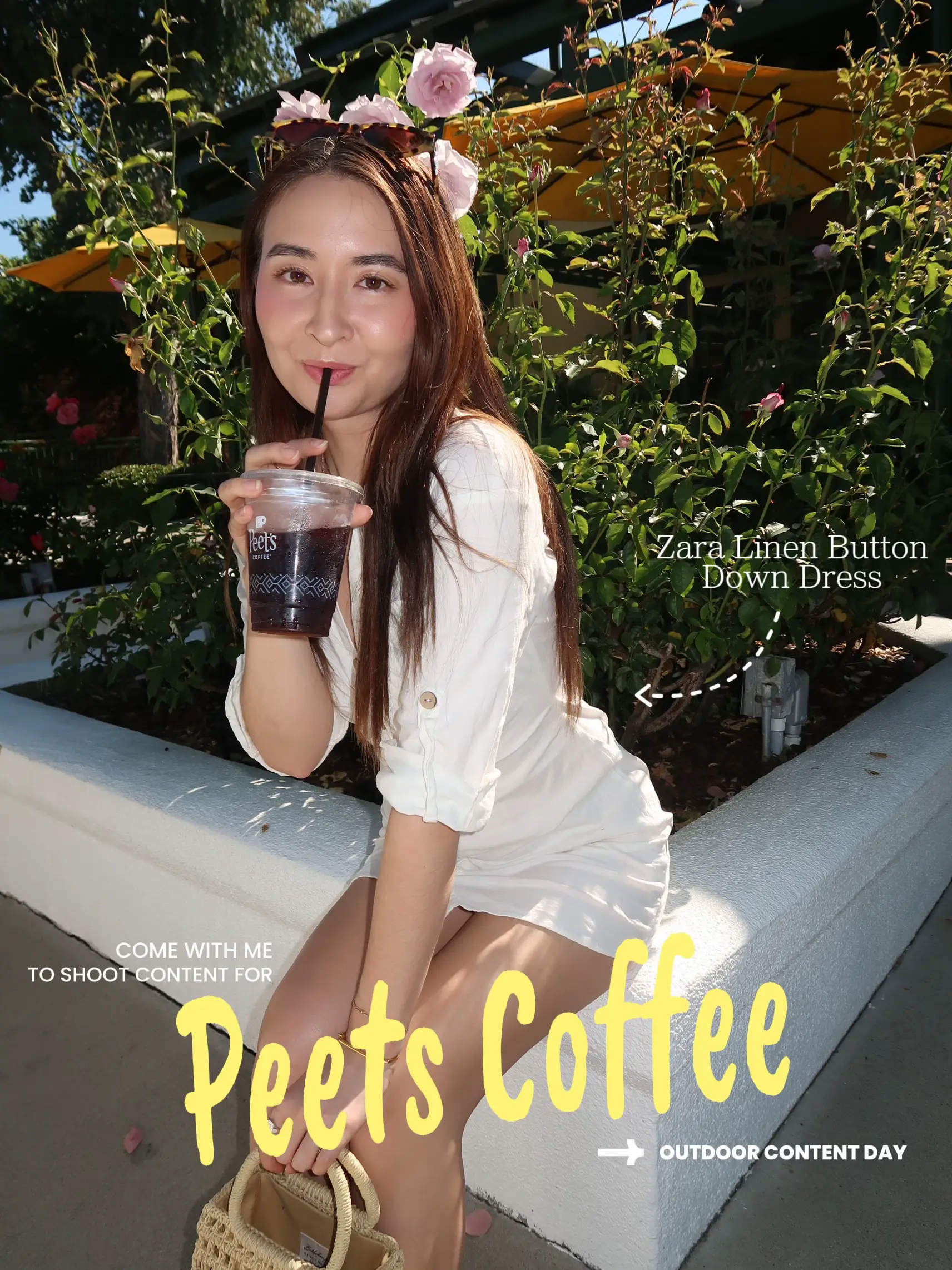 Come with Me to Shoot Content for Peets Coffee ☕️📸 | Gallery posted by aya.bright | Lemon8
