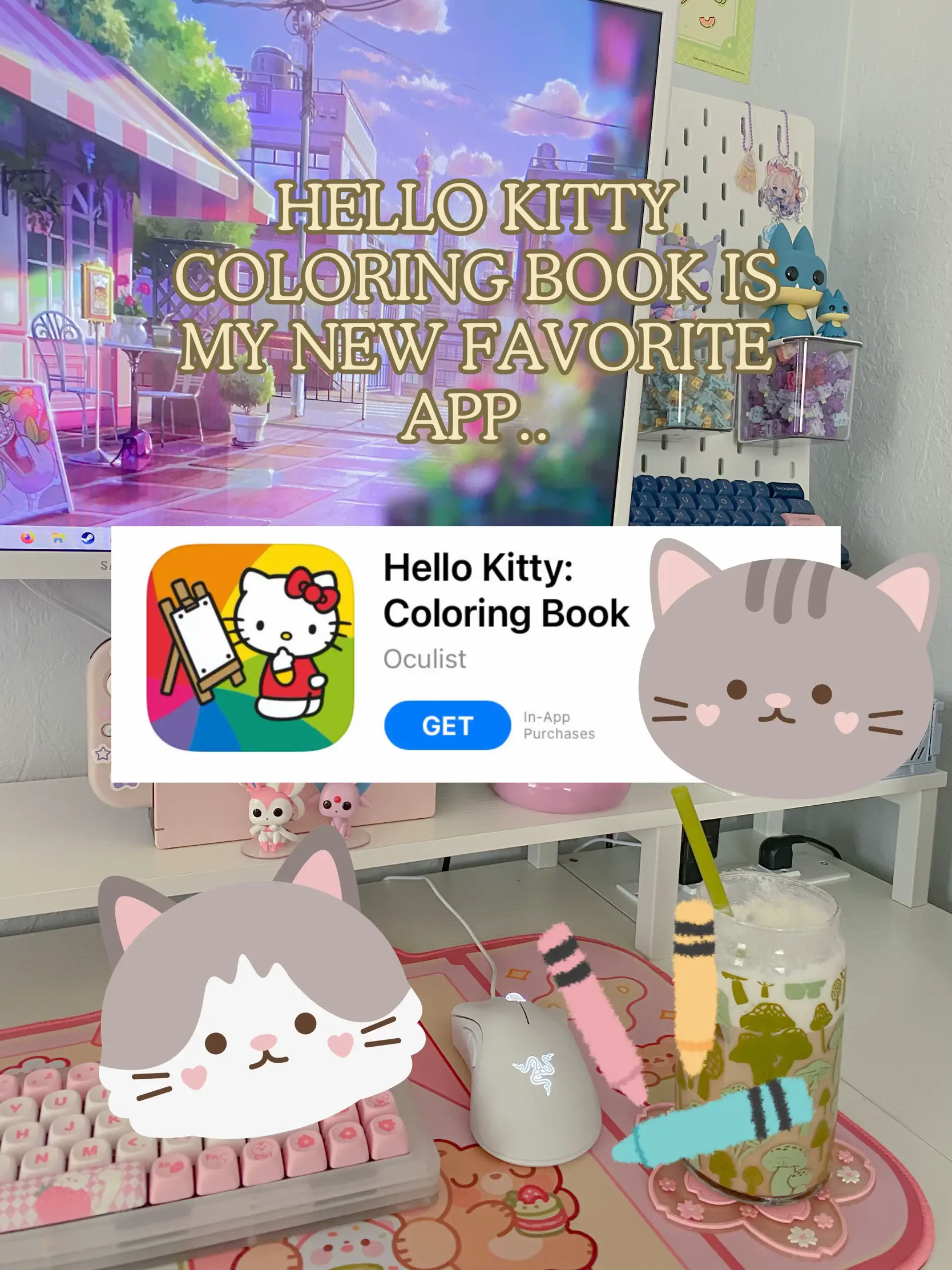 Hello Kitty coloring pages | Gallery posted by Abbey | Lemon8