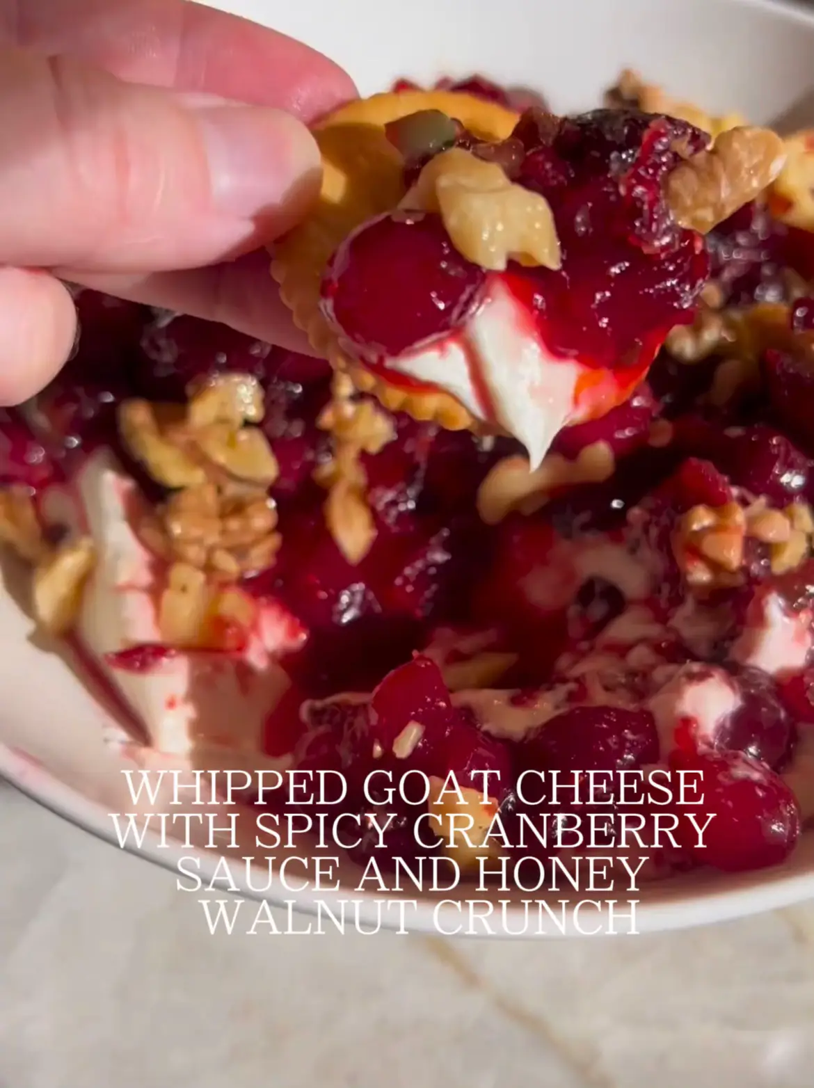 WHIPPED GOAT CHEESE with SPICY CRANBERRY SAUCE | Gallery posted by ...
