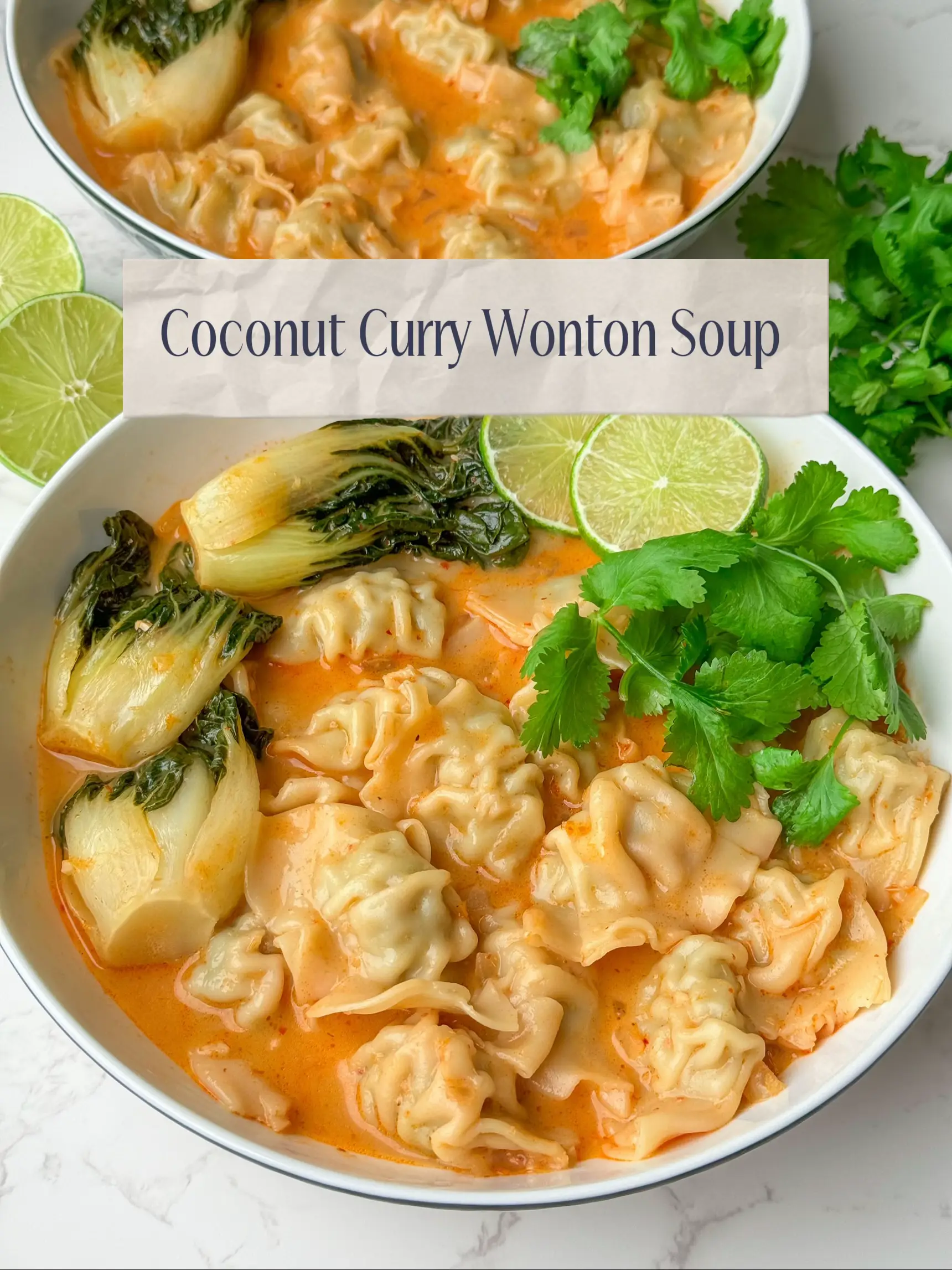 Coconut Curry Wonton Soup | Video published by Emanskitchen | Lemon8