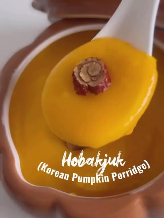 Hobakjuk (Korean pumpkin porridge) 🥣 | Video published by Sikfan Kitchen | Lemon8