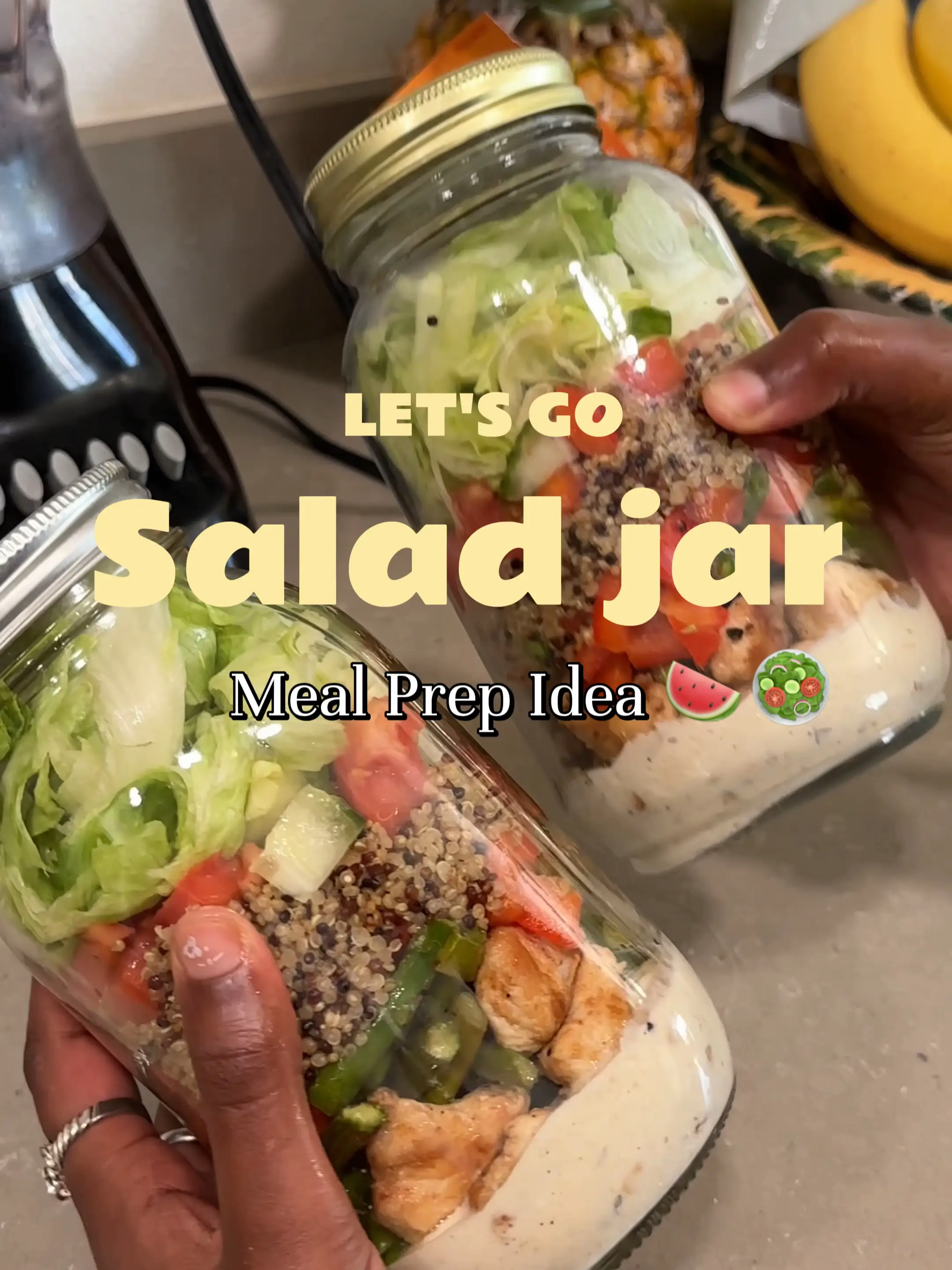 Salad Jars Recipe | Video published by TheCuratorGuru | Lemon8