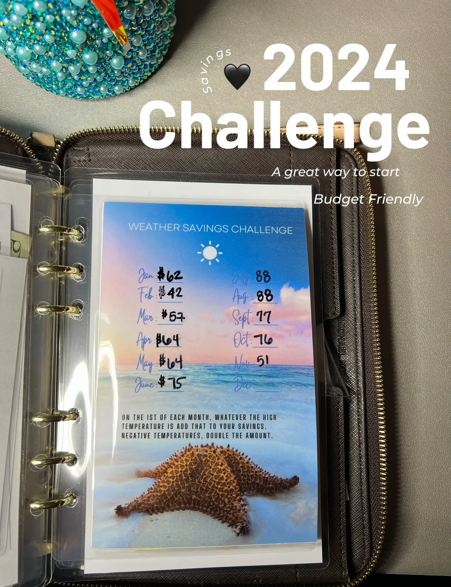 How I started Saving: The Weather Challenge 🖤 | Gallery posted by Necole🪐 | Lemon8