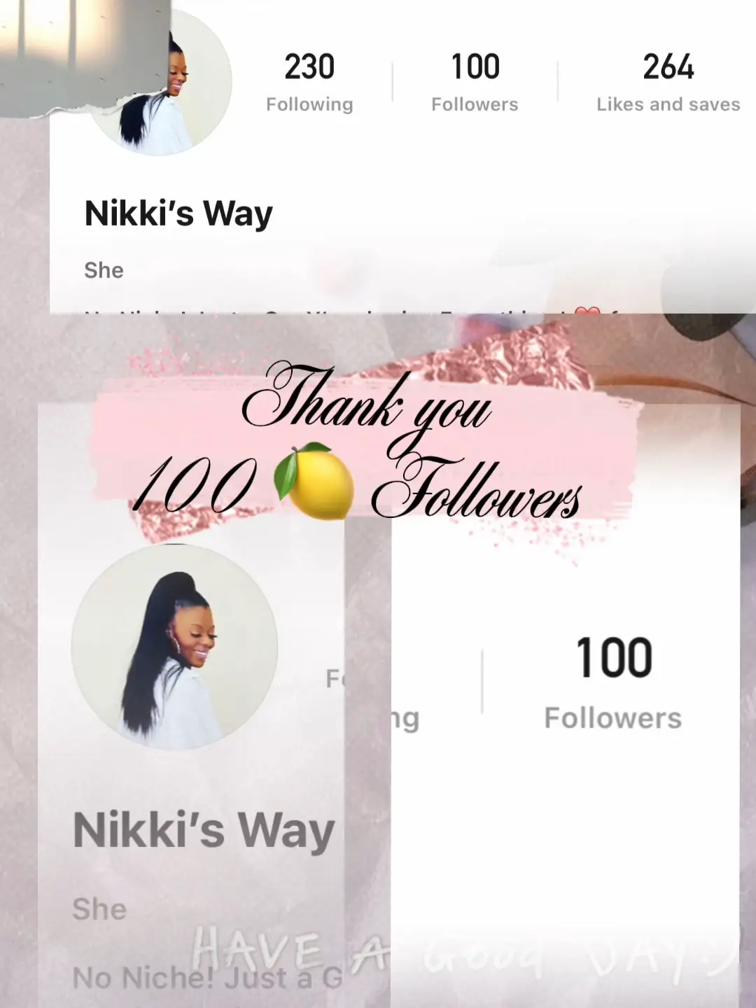 Wow 😮 100 🍋8 Followers!!! Se | Video published by Nikki’s Way | Lemon8