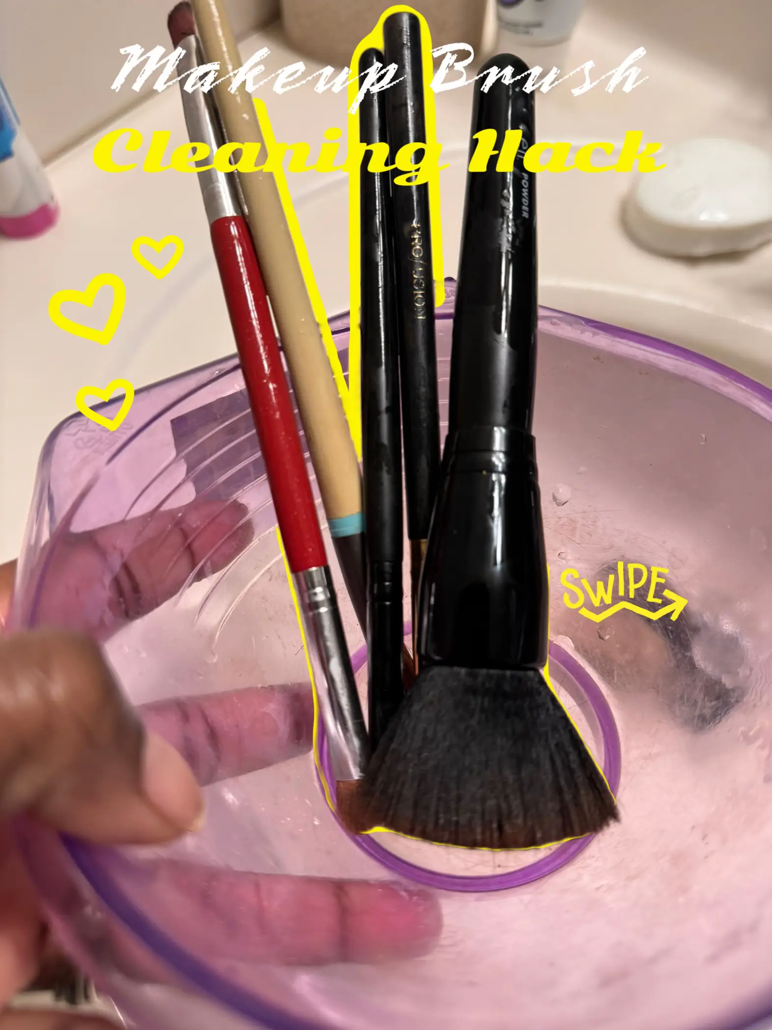 Cleaning Hack for make brushes | Gallery posted by MommiesJade | Lemon8