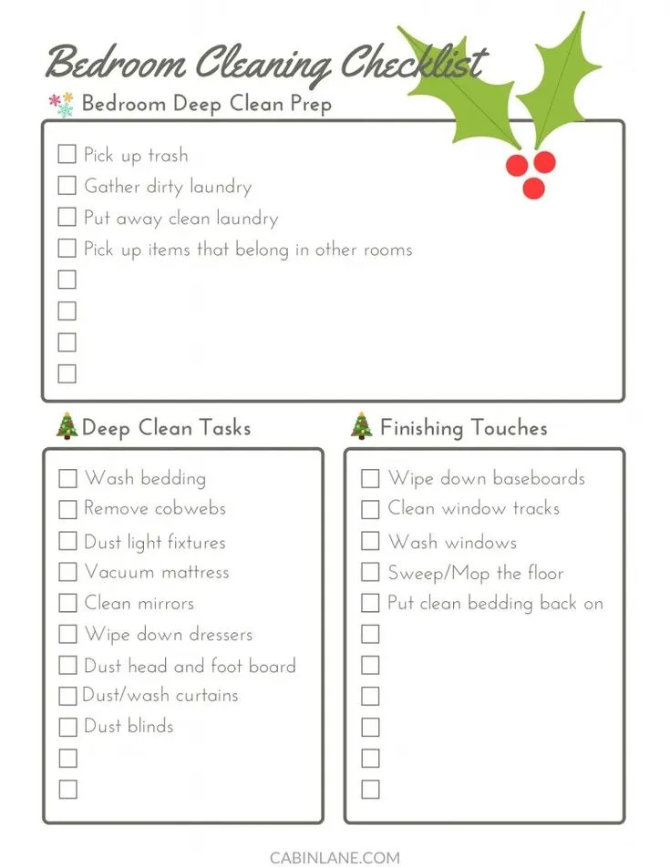 Bedroom Cleaning Checklist 📝 | Gallery posted by Home Journal | Lemon8