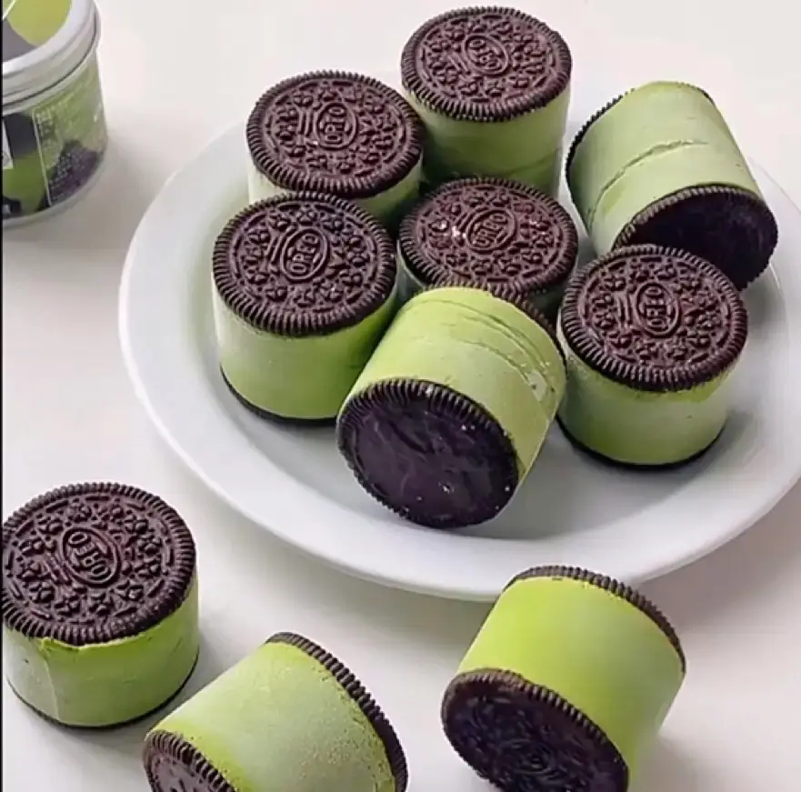 Matcha Oreo ice cream🧊 | Video published by QQ | Lemon8
