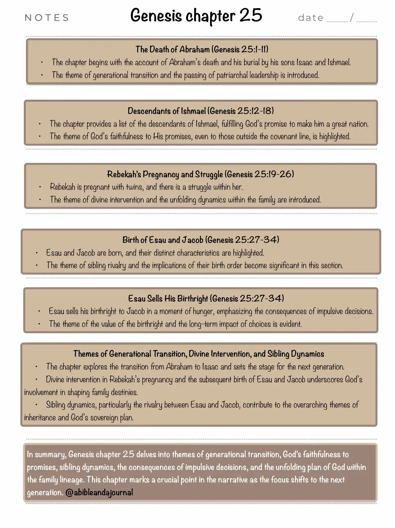 Genesis Chapter 21-25 Study Notes 📝 | Gallery posted by Yndyiago | Lemon8
